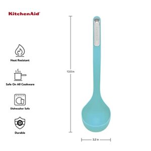 KitchenAid Silicone Ladle, 13 inches, Aqua Sky