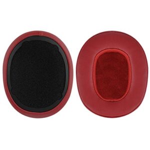 Geekria QuickFit Replacement Ear Pads for Skullcandy Crusher Wireless, Crusher Evo, Crusher ANC, Hesh 3 Headphones Ear Cushions, Headset Earpads, Ear Cups Repair Parts (Red)