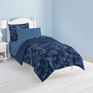 dream FACTORY Geo Camo Army Comforter Set, Full, Blue