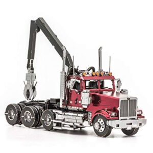 fascinations metal earth western star 4900sf log truck 3d metal model kit