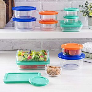 Pyrex 1136614 imply Store Glass Food Storage Container Set with Lid, 24 PIECE