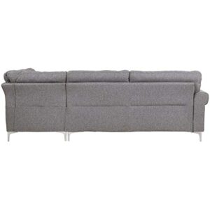 ACME FURNITURE Melvyn Sectional Sofa - - Gray Fabric