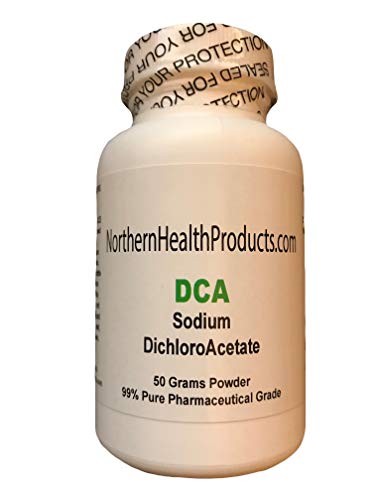 Pure 50g DCA Powder, Sodium Dichloroacetate - North American Made in a Certified Laboratory. Absolutely NO Animal by-Products or Fillers. Highest Quality Available - Buy Direct from The Source