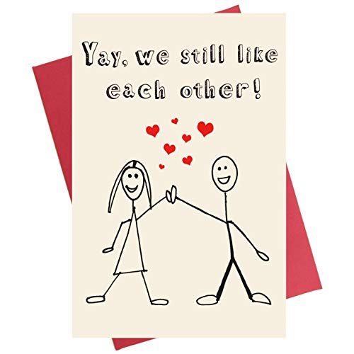 Birthday Card for Boyfriend Husband, Sweet Love Card, Funny Anniversary Card for Her Him Husband Wife,