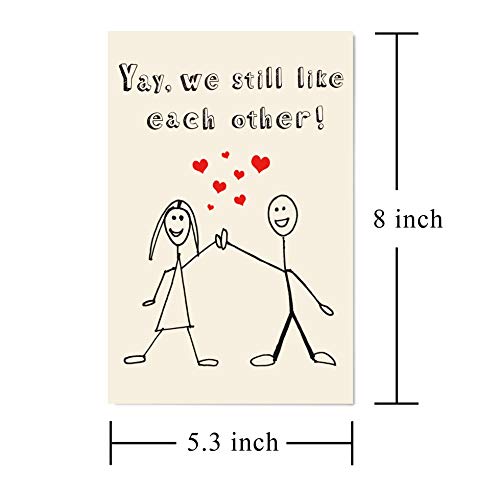 Birthday Card for Boyfriend Husband, Sweet Love Card, Funny Anniversary Card for Her Him Husband Wife,