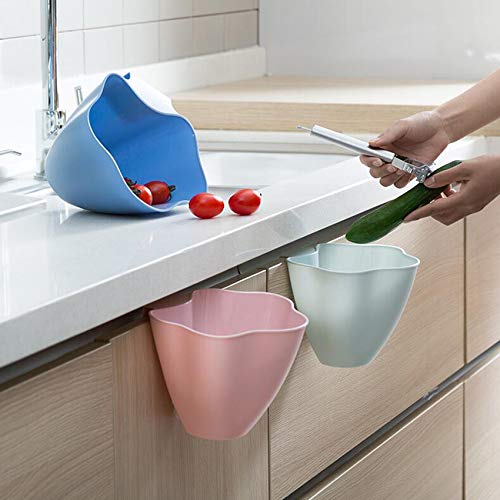 FelixStore Kitchen Multifunction Cupboard Door Hanging Garbage Cans Desktop Rubbish Organize Container Debris Storage Box Trash Bins