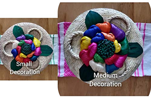 2 Pack Tortillero & Pancake Handwoven Basket & Handloomed Tortilla Cloth 2 Pack Warmer Keeper Bundle 100% Palm Mexican Art.