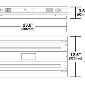 NICOR Lighting HBL3110UNV50K LED High Low Bay, White