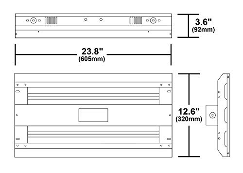 NICOR Lighting HBL3110UNV50K LED High Low Bay, White