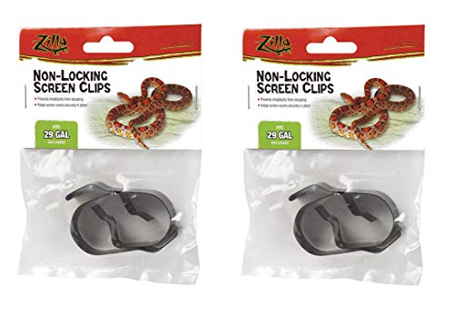 Zilla Fresh Air Non-Locking Screen Clips, Small (2 Pack - Small)