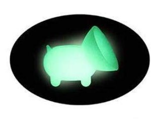 Glow Piggy Cell Phone Stand/Cell Phone Accessory/Glow in The Dark (6-Pack)