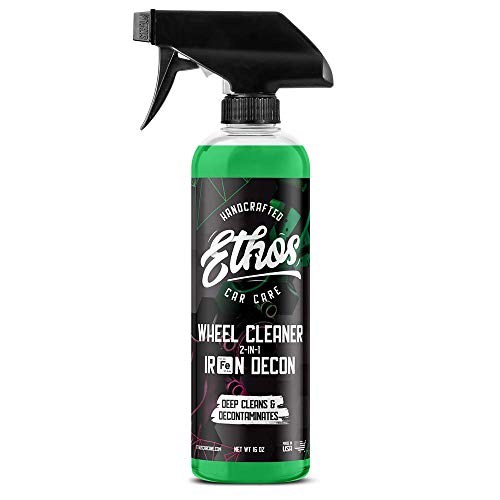 Ethos Wheel Cleaner - Car Wheel Cleaner Spray - Brake Dust, Iron Remover - Color Change Technology - Professional Strength Formula (16 Oz)