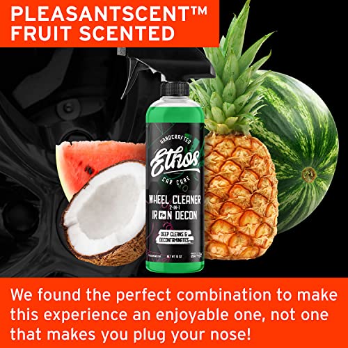 Ethos Wheel Cleaner - Car Wheel Cleaner Spray - Brake Dust, Iron Remover - Color Change Technology - Professional Strength Formula (16 Oz)