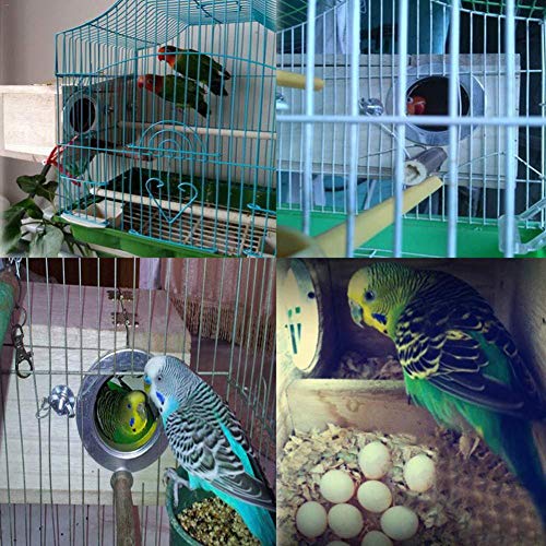 Parakeet Nesting Box, Bird Nest Breeding Box Cage Wood House for Finch Lovebirds Cockatiel Budgie Conure Parrot, 8'' X 5'' X 5''