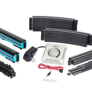 Bachmann Trains - North Pole Express Ready To Run Electric Train Set - HO Scale,Black Cyan