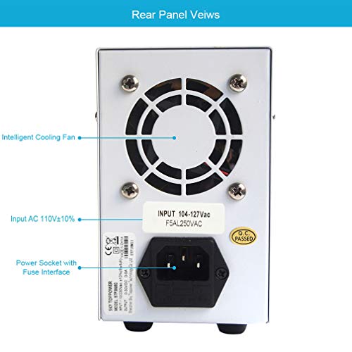 DC Power Supply Adjustable 4-Digital 30V/10A Switching Regulated Power Suppl Single-Output