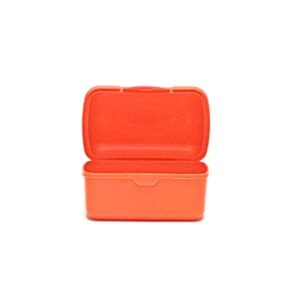 Mintra Home Utility Boxes (Orange, 400ml) - 6 Pack - (4.75inW x 3.25inD x 2.25inH)