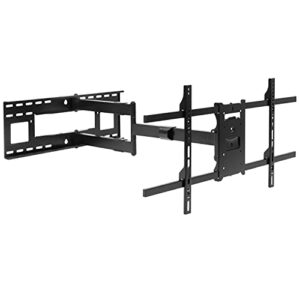 mount-it! long arm tv mount, full motion wall bracket with 40 inch extension articulating arm, fits screen sizes 42, 47, 50, 55, 60, 65, 70, 75, 80 inch, vesa 800x400mm compatible, holds up to 110 lbs