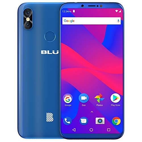 BLU Studio Mega 2018-6.0” HD Unlocked Smartphone with Dual Main Camera -Blue