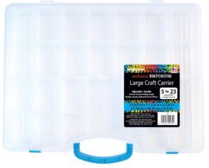 the beadery large craft carrier storage container, clear