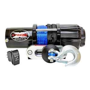 xtreme winch 4500lb utv winch with model specifc mount fits polaris 2013-19 ranger full-size 900 & 1000 xp & crew