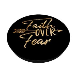 Faith Over Fear Psalms 118 Bible Verse Scripture Verse Gift PopSockets PopGrip: Swappable Grip for Phones & Tablets