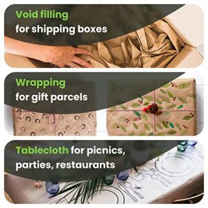 IDL Packaging - KRAFT24-30 Large Brown Kraft Paper Roll 24" x 1200' - Natural Kraft Wrapping Paper for Packing - Perfect Kraft Paper for Void Filling - Kraft Paper for Kids Art Projects