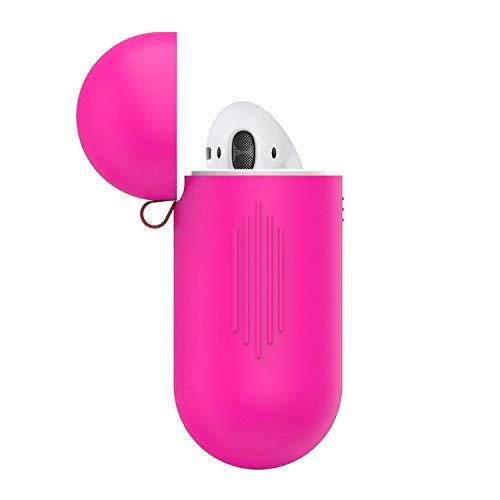 HappyCover Compatible for Airpods Case 2 & 1, Protective Silicone Cover Skin for Airpods Charging Case (Rosy)