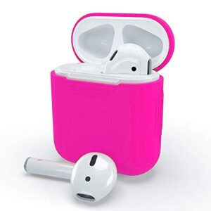 HappyCover Compatible for Airpods Case 2 & 1, Protective Silicone Cover Skin for Airpods Charging Case (Rosy)