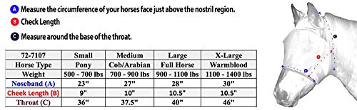 Derby Originals Reflective Mesh Fly Mask with 1 Year Warranty No Ears or Nose Cover,White,Large (Full/Average),72-7107WH-L