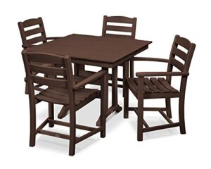 polywood® la casa café dining set, mahogany