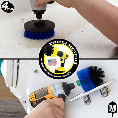 Kayak - Cleaning Supplies - Drill Brush - Raft - Boat - Canoe - Inflatable - Boat Accessories - Hull Cleaner - Pond Scum, Oily Residue, Barnacles, Oxidation - Spin Brush