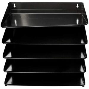 Amazon Basics 5 Tier Metal Office Document Organizer Tray, 13" x 9" x 13"