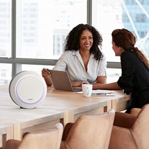 Pure Enrichment® PureZone™ Halo Medium Room Air Purifier, 2 Stage Filtration, Purifies Air of Smoke, Pollen, Dust, and Pet Hair - Easily Fits on Tables, Desks, and Nightstands (White)