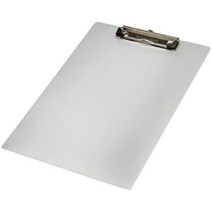 Amazon Basics Aluminum Office Clipboard, Letter Size, Pack of 2