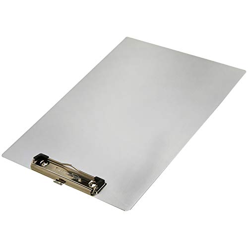 Amazon Basics Aluminum Office Clipboard, Letter Size, Pack of 2