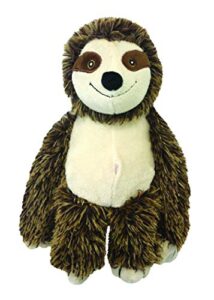 multipet bark buddies sloth 10" dog toy for all breed sizes