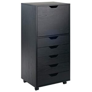 winsome wood halifax storage/organization, black