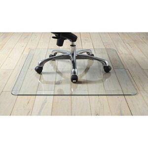 Lorell Tempered Glass Chairmat Chair Mat, 50", Clear