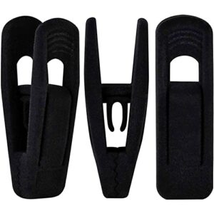 tofiigrem black velvet hangers clips 40 pcs, pants hangers velvet clips easily add to velvet hanger, skirt suit pants clothes velvet hangers, baby kids hangers clips