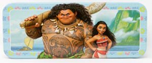 disney moana tin pencil case | 8 x 3 x 1.5 inches (color & design may vary).