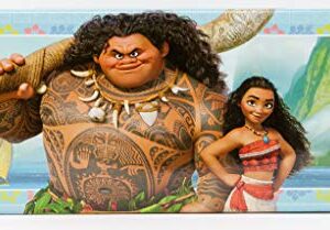 Disney Moana Tin Pencil Case | 8 X 3 X 1.5 Inches (Color & Design May Vary).