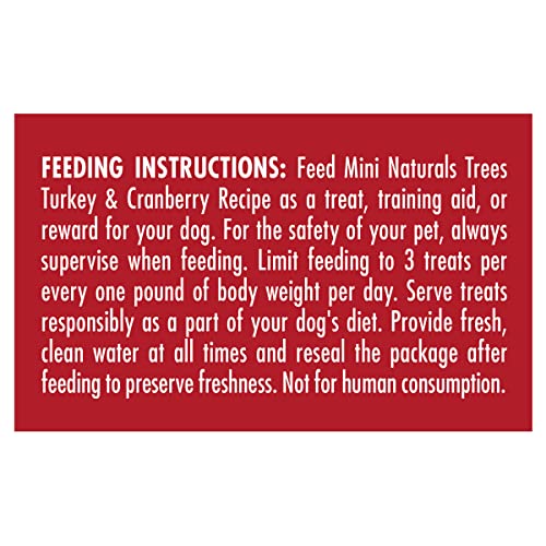 Zuke's Mini Naturals Trees Dog Training Treats Turkey and Cranberry Recipe, Soft Dog Treats - 5 oz. Bag