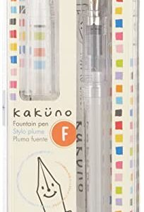 PILOT Kakuno Fountain Pen, Clear Barrel, Fine Nib (10819)