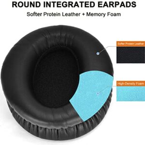 E7 Round Ear Pads - Replacement Ear Cushion Foam Compatible with COWIN E7 / E7 Pro Active Noise Cancelling Headphone, Softer Leather,High-Density Noise Cancelling Foam, (NOT fit SE7 Model)