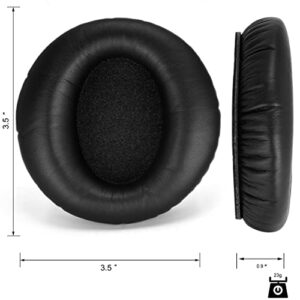 E7 Round Ear Pads - Replacement Ear Cushion Foam Compatible with COWIN E7 / E7 Pro Active Noise Cancelling Headphone, Softer Leather,High-Density Noise Cancelling Foam, (NOT fit SE7 Model)