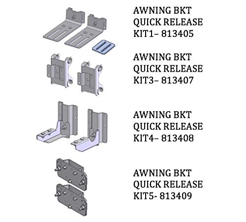 ARB 813409 Awning Bracket Quick Release Kit 5, Compatible for All ARB Awning Models