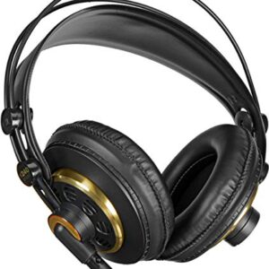 AKG K240 Studio Semi-Open Over-Ear Professional Studio Headphones with Knox Gear Headphone Amplifier