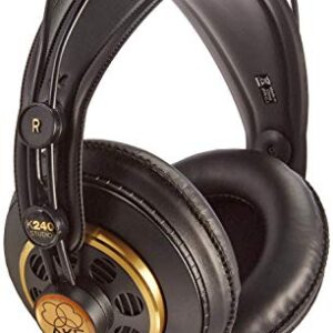 AKG K240 Studio Semi-Open Over-Ear Professional Studio Headphones with Knox Gear Headphone Amplifier