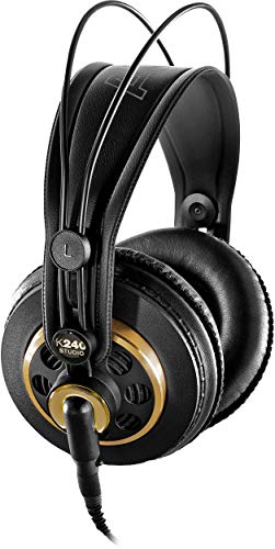 AKG K240 Studio Semi-Open Over-Ear Professional Studio Headphones with Knox Gear Headphone Amplifier